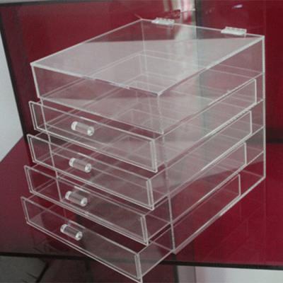 China Hot clear 6 drawer  perspex / acrylic makeup organizer for wholesale for sale