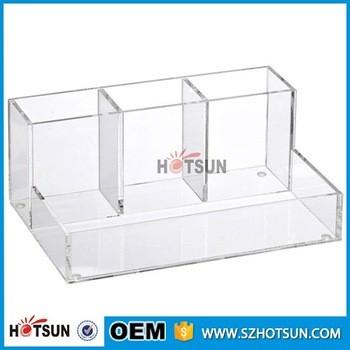 China wholesale Desk Stationery With Pen Holder acrylic Office Desk Organizer for sale