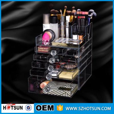 China China new products acrylic makeup display, acrylic makeup box, acrylic makeup storage boxes for sale