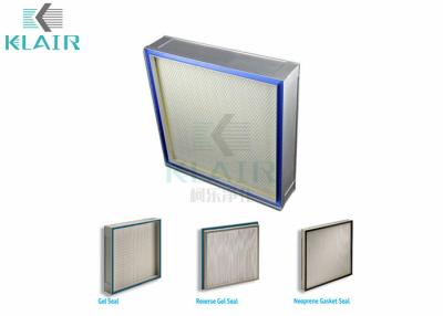 Cina Mini filtro dell'aria del gel di silice della piega, filtri inversi da Hepa della guarnizione del gel per stanza pulita in vendita
