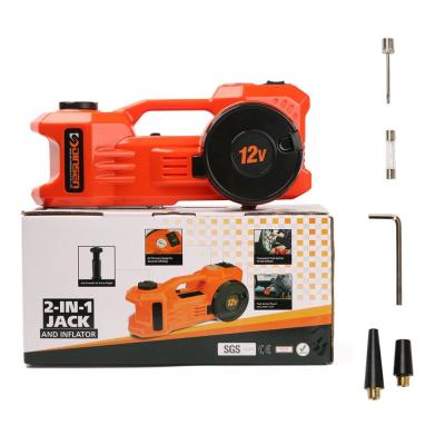 Cina dinsen portable handle electric jack with tyre inflator pump in vendita