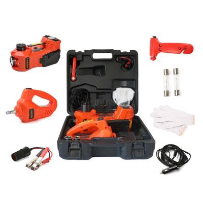 China Mudança Jack Kit Set With Torque Wrench hidráulico elétrico do pneumático do carro da emergência à venda