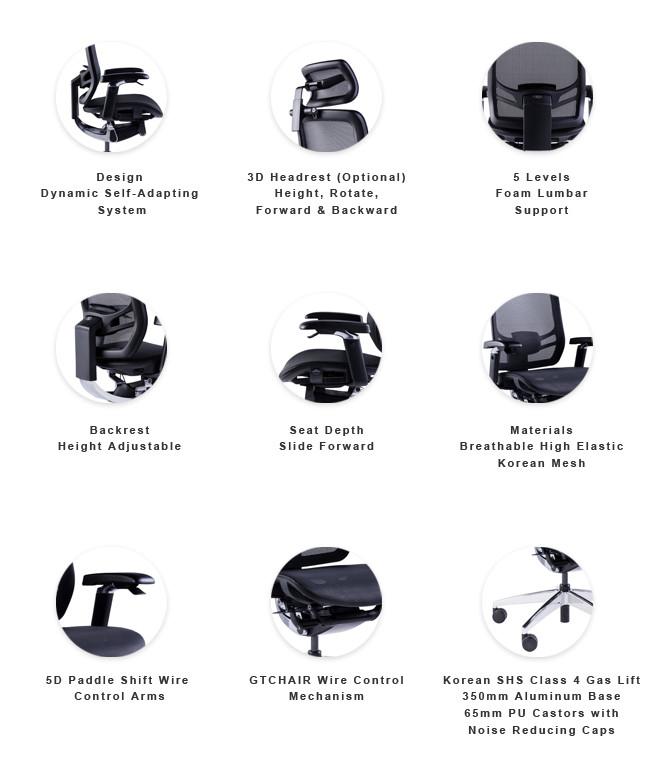Sedia girevole ergonomica 9 dell'alto della parte posteriore di Mesh Office Chair Executive Swivel della sedia di gioco bracciolo regolabile ergonomico della sedia