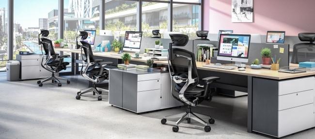 GTChair Grey Frame Swivel Office Sell si rilassa bene la sedia ergonomica 3 dell'ufficio di progettazione