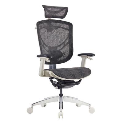 Cina L'alto dirigente posteriore Mesh Office Chair With Headrest ha lucidato l'alluminio in vendita