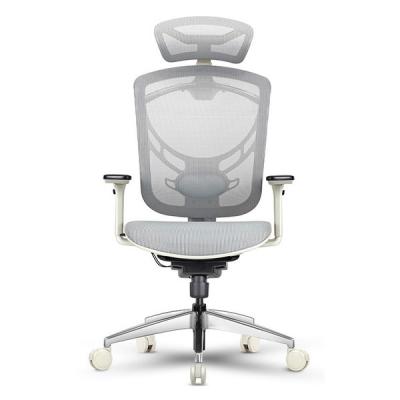 China Online het Bureaustoelen van IVINO Grey Chair Headrest Adjustable Ergonomic Te koop