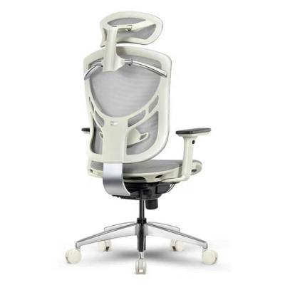 China Online het Bureaustoelen van IVINO Grey Chair Headrest Adjustable Ergonomic Te koop