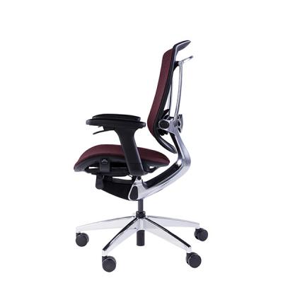 Cina Marrit Red Swivel Chairs con la sedia ergonomica dell'ufficio di alta qualità di alluminio in vendita