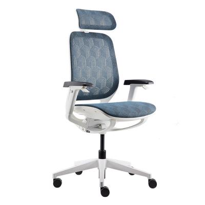 Cina Sedia ergonomica Wintex Mesh Swivel Chair Back Support dell'ufficio della struttura bianca di PA in vendita