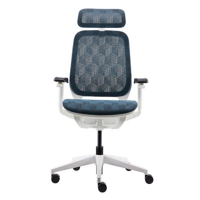 Cina Sedia ergonomica Wintex Mesh Swivel Chair Back Support dell'ufficio della struttura bianca di PA in vendita