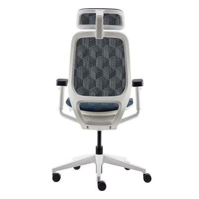 Cina Sedia ergonomica Wintex Mesh Swivel Chair Back Support dell'ufficio della struttura bianca di PA in vendita