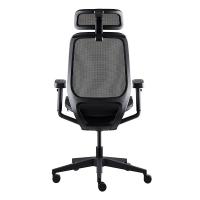 China Auto Fitting Headrest Ergonomic Mesh Task Chair 350mm Nylon Base for sale