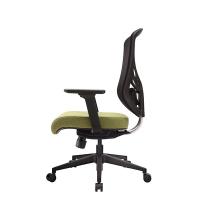 China Green Upholstery Project Office Chairs  Nylon Base Height adjustable Computer Task Seating for sale