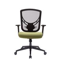 China Green Upholstery Project Office Chairs  Nylon Base Height adjustable Computer Task Seating for sale