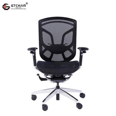 Cina Alta poltrona girevole regolabile posteriore con il supporto lombare ergonomico del bracciolo in vendita