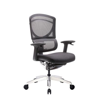 China Preto confortável do apoio lombar da cadeira ergonômica média do escritório do PA da parte traseira à venda