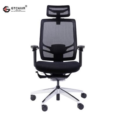 Cina Dirigente ergonomico di sostegno di Mesh Adjustable Office Chair Lumbar con il poggiacapo in vendita