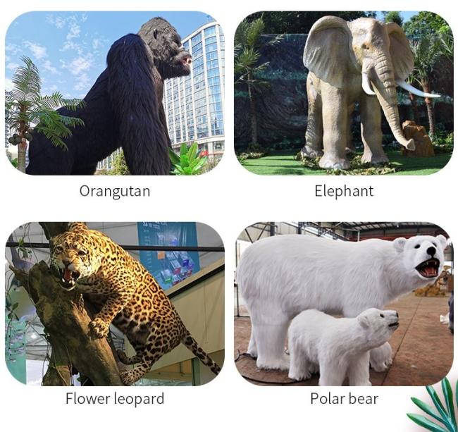 Detailed craftsmanship of animatronic animals