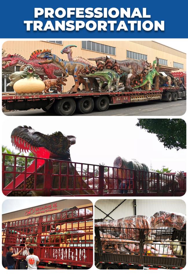 Packaging example for dinosaur hand puppets