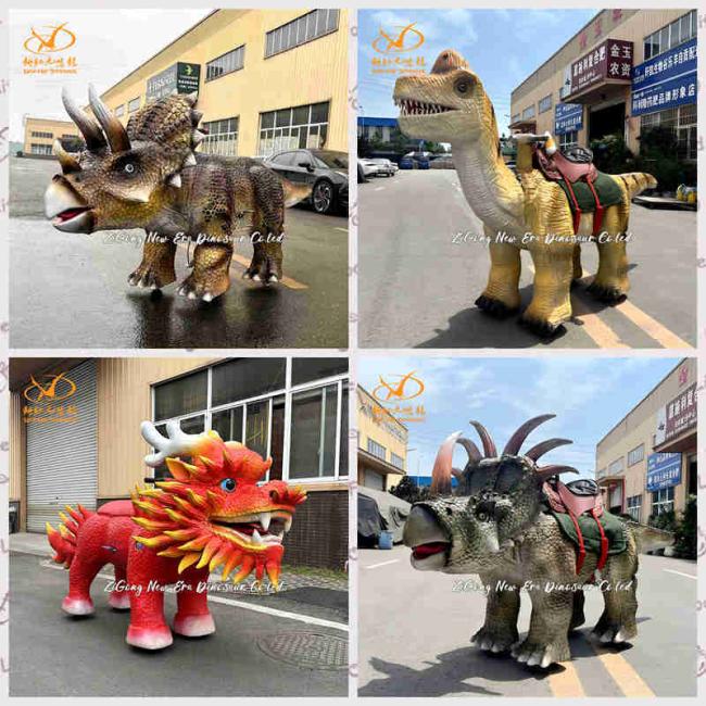 Realistic Triceratops Dinosaur Car in action