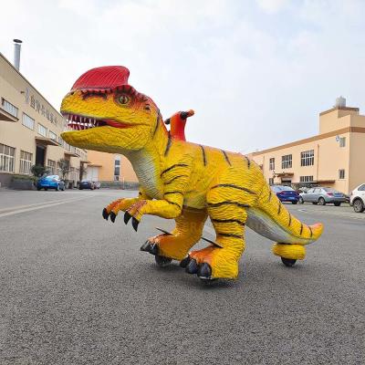 Cina Giostra dinosauro animatronico a gettoni per centri commerciali, dinosauro a batteria in vendita
