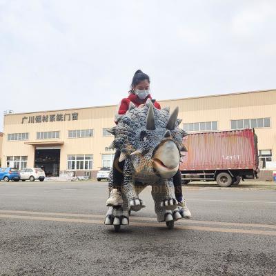 China Amusement Park Animatronic Dinosaur Ride Coin Operated For Theme Parks And Shopping Mall for sale