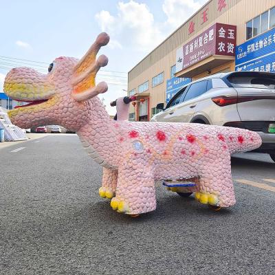 Cina Giostra Dinosauro Animatronico a Colori Personalizzati, Capacità di Carico 100 kg, Scooter Dinosauro Grande in vendita
