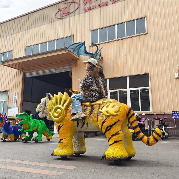 Quality Steel Frame Animatronic Animal Ride Scooter Remote Control Customized Sizes for sale