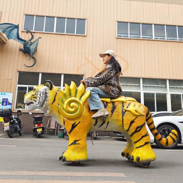 Quality Steel Frame Animatronic Animal Ride Scooter Remote Control Customized Sizes for sale