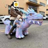 Quality Jurassic Park Electric Ride On Dinosaur 350W 100kg Load Lifelike Animatronic for sale