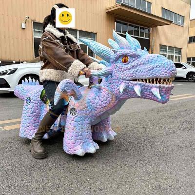 China Dinossauro Elétrico Jurassic Park para Passeio 350W 100kg Carga Dinossauro Animatrônico Realista à venda