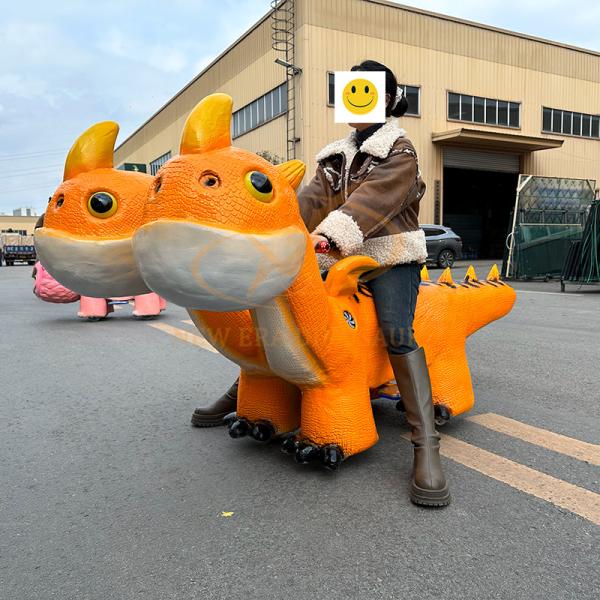 Quality 350W Lifelike Design Electric Dinosaur Scooter , Battery Powered Dinosaur Ride for sale