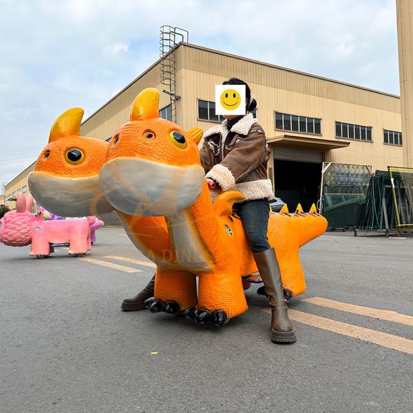 Quality 350W Lifelike Design Electric Dinosaur Scooter , Battery Powered Dinosaur Ride for sale
