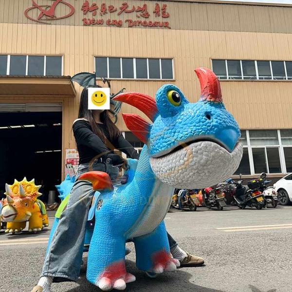 Quality 100kg Load 350W Animatronic Walking Dinosaur Ride Electric Scooter For Kids for sale
