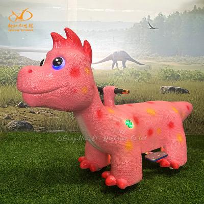 Cina Dinosauro elettrico personalizzabile a cavallo, design per famiglie con batteria da 24V 20A in vendita