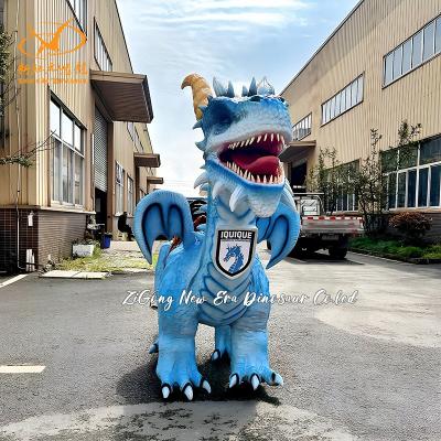Cina Colore personalizzato Grande giro elettrico su dinosauro Animatronic dinosauro giro per parchi a tema in vendita