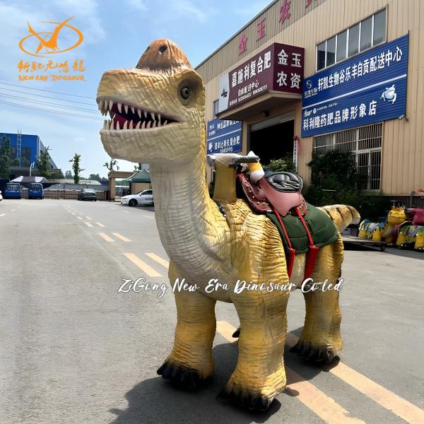 Quality Large Size Interactive Animatronic Dinosaur Ride For Amusement Parks 150kg for sale