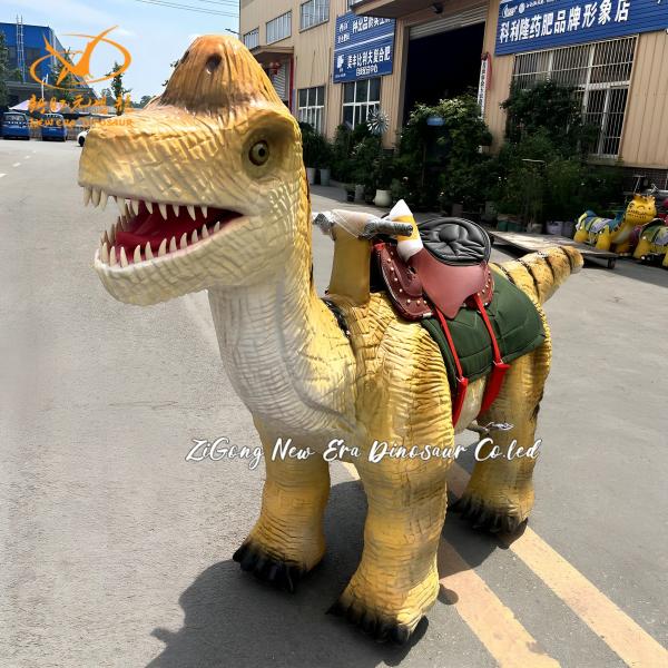 Quality Large Size Interactive Animatronic Dinosaur Ride For Amusement Parks 150kg for sale