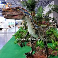 China Animatronic Velociraptor Dinosaur Model with Infrared Sensor Control for sale