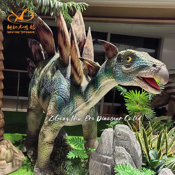Quality Life Size Stegosaurus Dinosaur Model with Infrared Sensor Control for sale