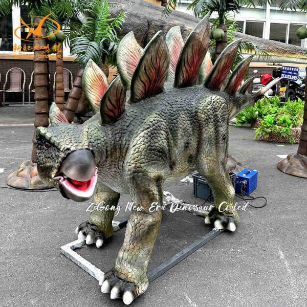 Quality Life Size Stegosaurus Dinosaur Model with Infrared Sensor Control for sale