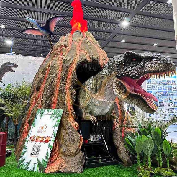 Quality Lifelike Robotic Animatronic Realistic Dinosaur Model For Amusement Park for sale