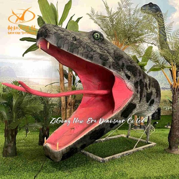 Quality Robot Weatherproof Design Animatronic Snake Model For Exhibition And Decoration for sale