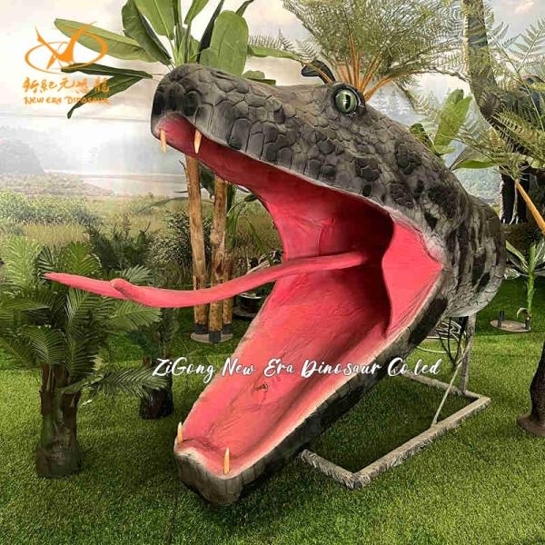 Quality Robot Weatherproof Design Animatronic Snake Model For Exhibition And Decoration for sale