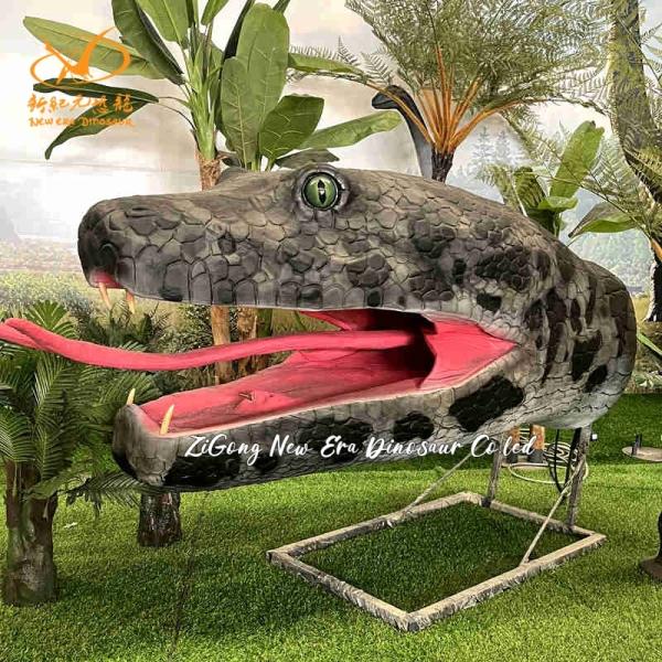 Quality Robot Weatherproof Design Animatronic Snake Model For Exhibition And Decoration for sale