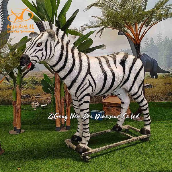 Quality Zoo Decoration Realistic Animatronic Animals Robotic Life Size Animatronic Zebra for sale