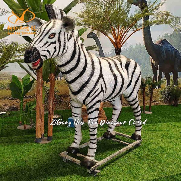 Quality Zoo Decoration Realistic Animatronic Animals Robotic Life Size Animatronic Zebra for sale