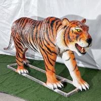 Quality Amusement Park Simulation Realistic Animatronic Tiger 2m Length Custom Colors for sale