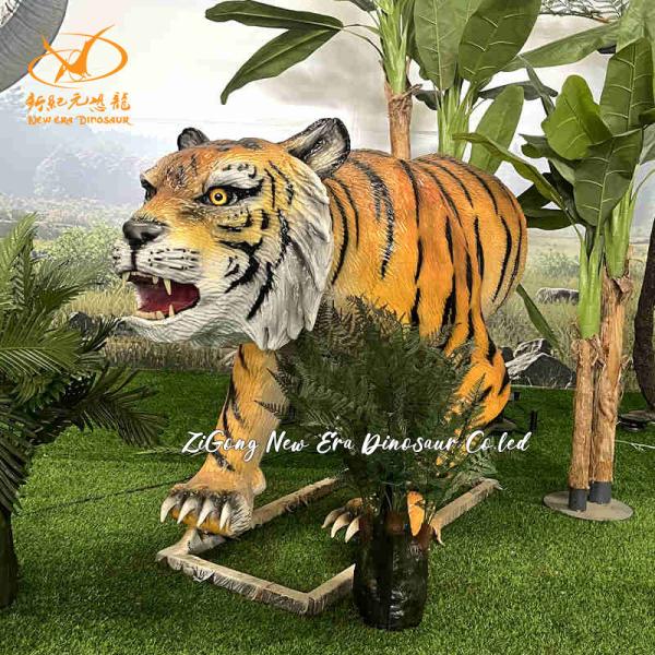 Quality 1.5m Length Realistic Animatronic Animal Tiger Head for Zoo Park for sale