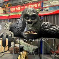 Quality Custom Colors Robotic Lifesize Animatronic Animal Chimpanzee For Themed Park for sale